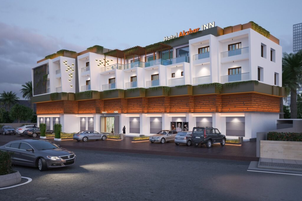 Hotel Akshar inn exterior design by Artilett | Artilett