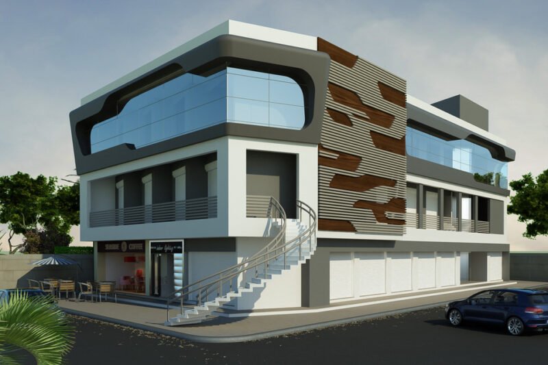 ARTILETT Commercial Design: Contemporary Building with Mixed Materials ...
